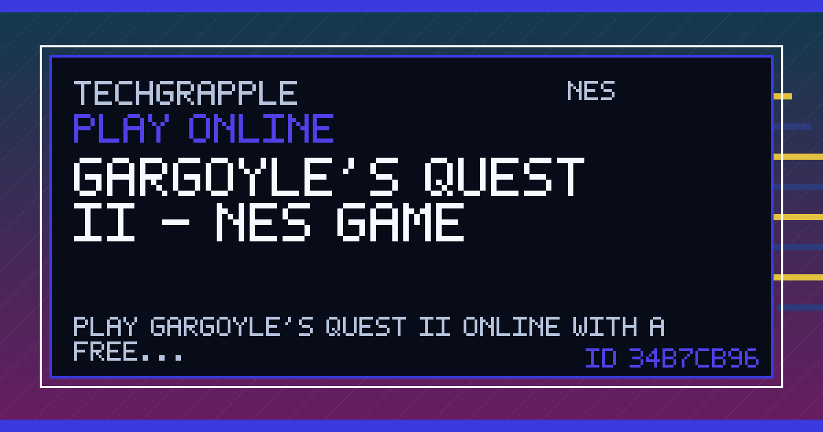 Gargoyle's Quest II - NES Game | TechGrapple Emulators